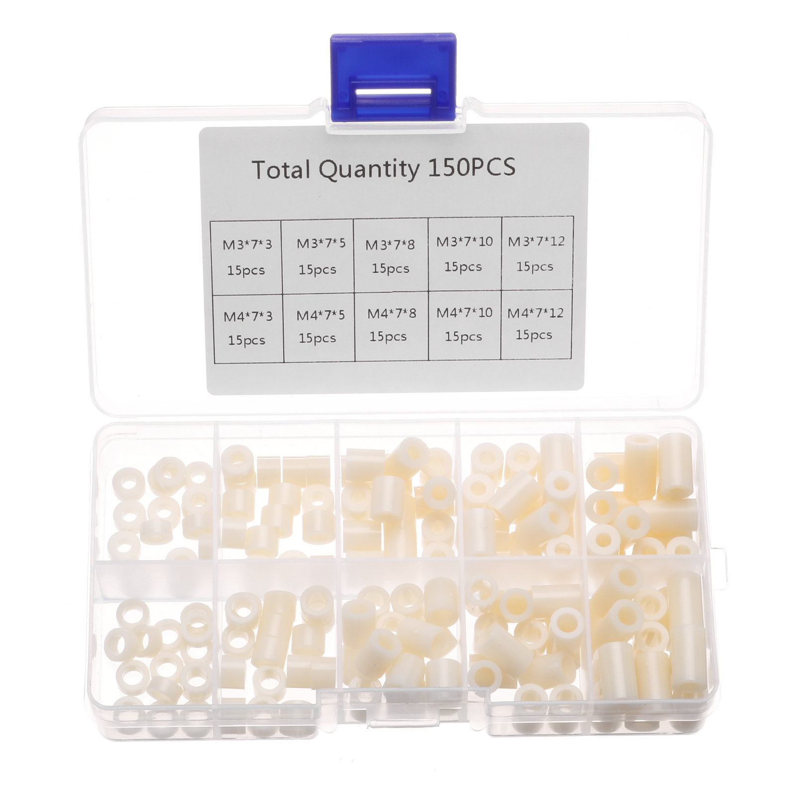 150 Pack Electrical Outlet Screw Spacers, ABS Round Spacer for M3 M4 ...