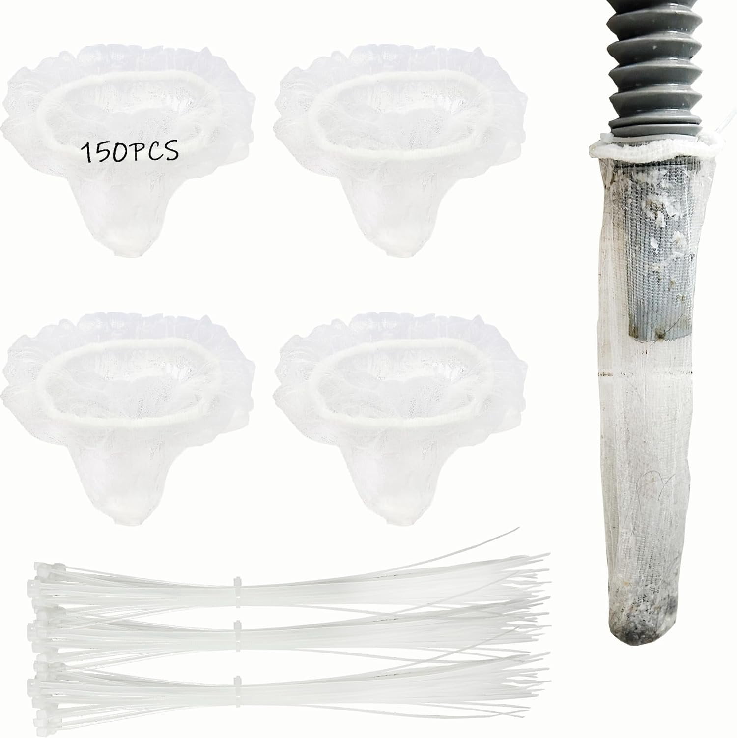 150 Pack Lint for Washing Machine Hose - Washer Hose Lint Catcher ...