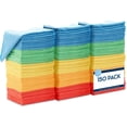 150 Pack Microfiber Cleaning Cloth, Bulk Towels for Home, Reusable ...