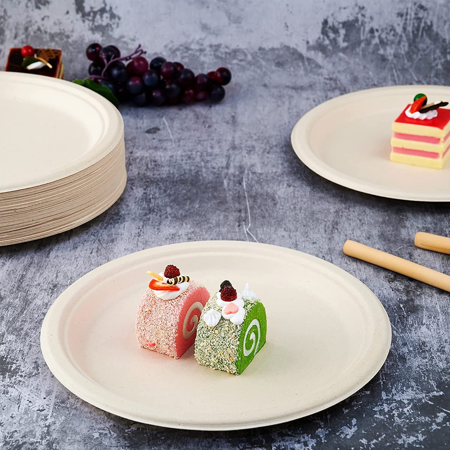 150 Pack Paper Plates 10 inch and 200 Pack 12 OZ Paper Bowls - Walmart.com