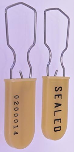 150 Pack Plastic Wire Padlock Security Seals (Gold) - Walmart.com