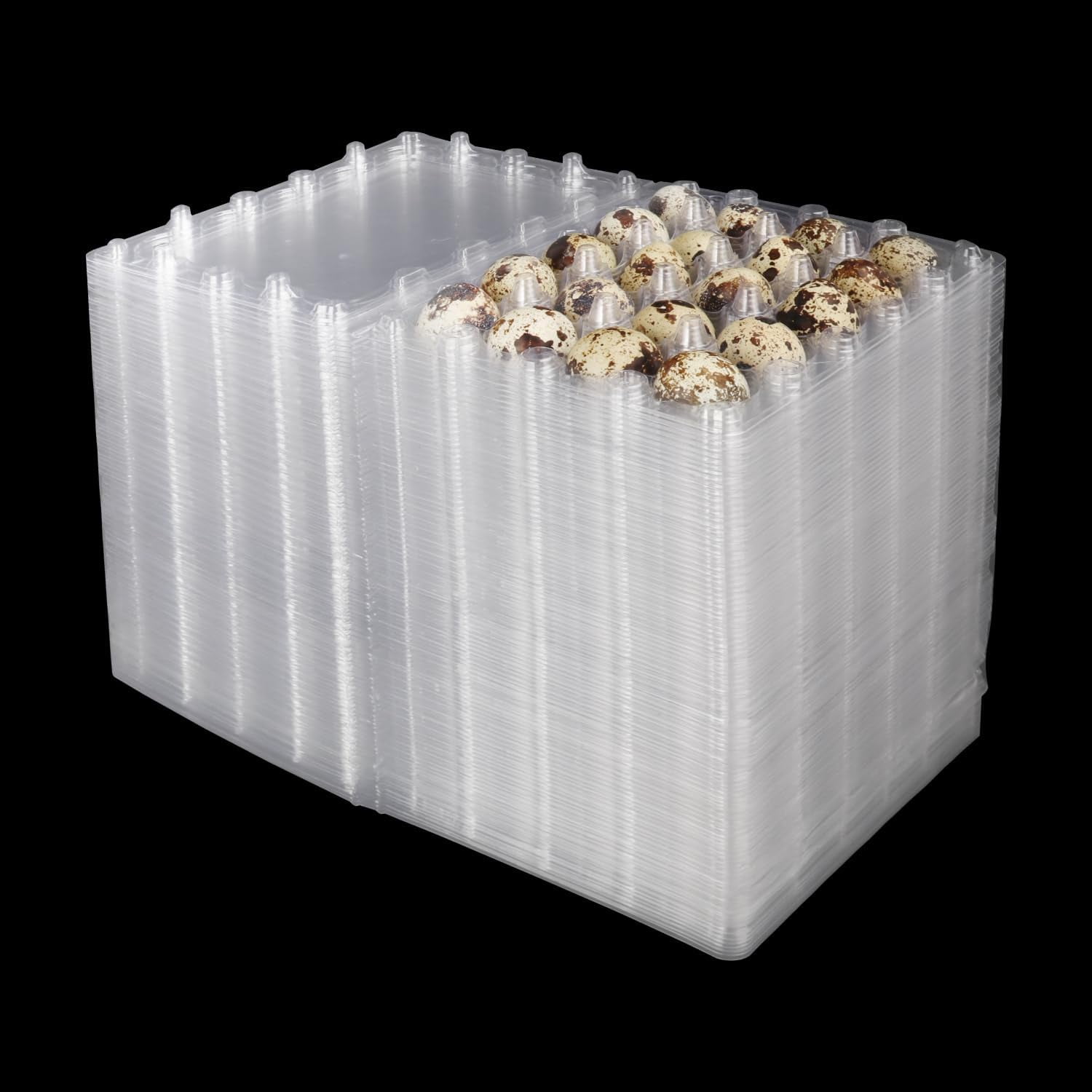 150 Pack Quail Egg Cartons, Clear Plastic Quail Egg Trays, Holds up to ...