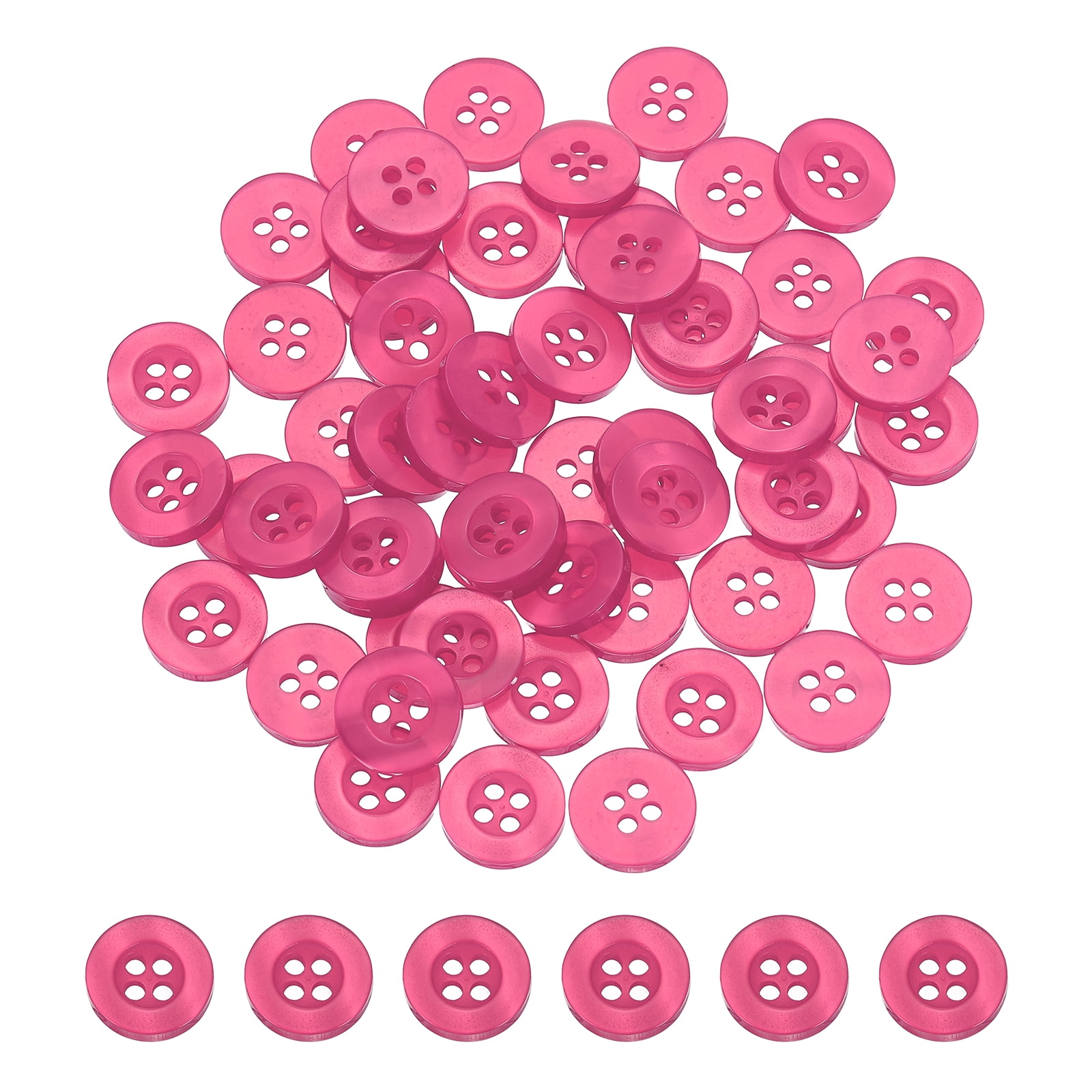 150 Pack Sewing Buttons, (15/32") 11.5mm Resin Round 4-Hole Decorative ...