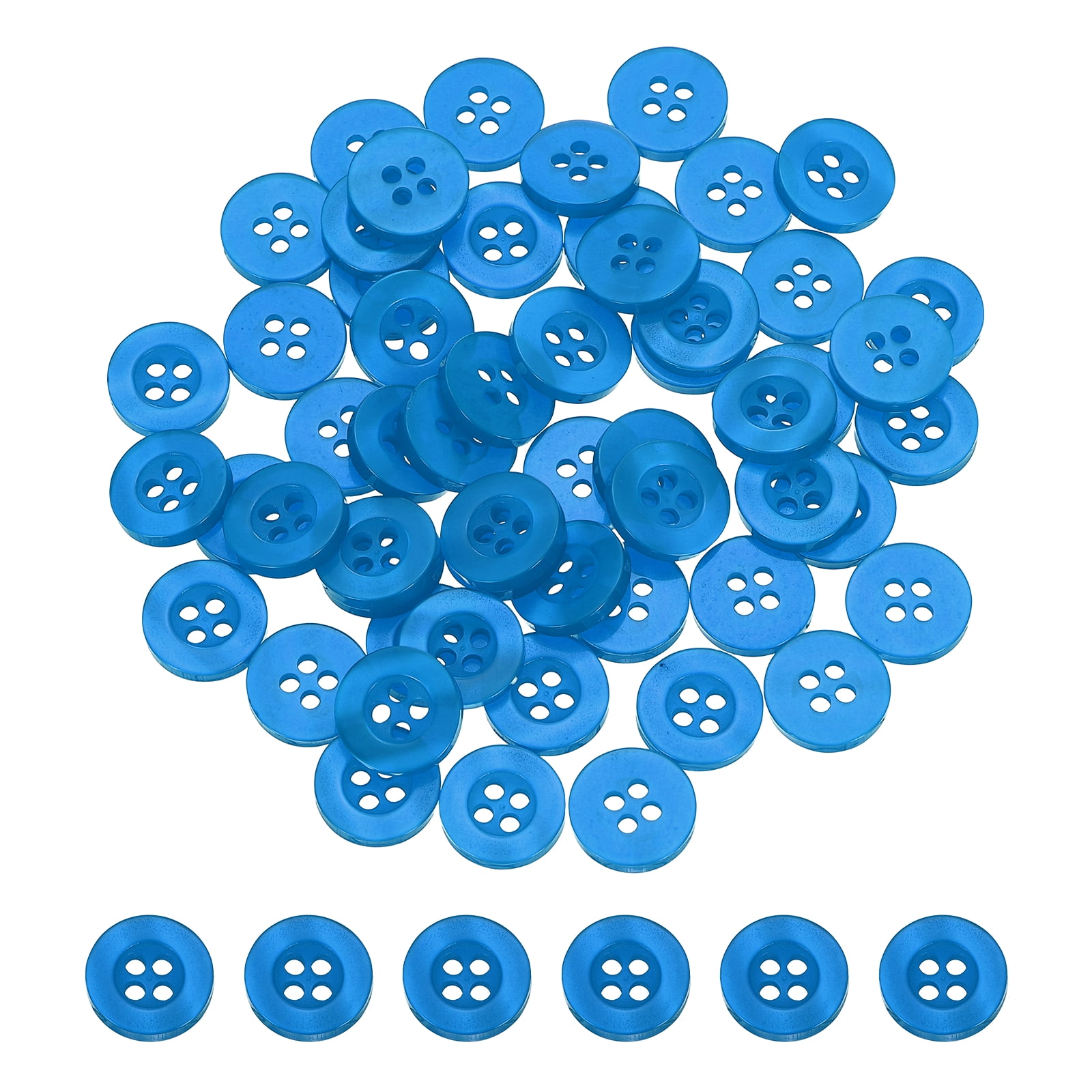 150 Pack Sewing Buttons, (15/32") 11.5mm Resin Round 4-Hole Decorative ...