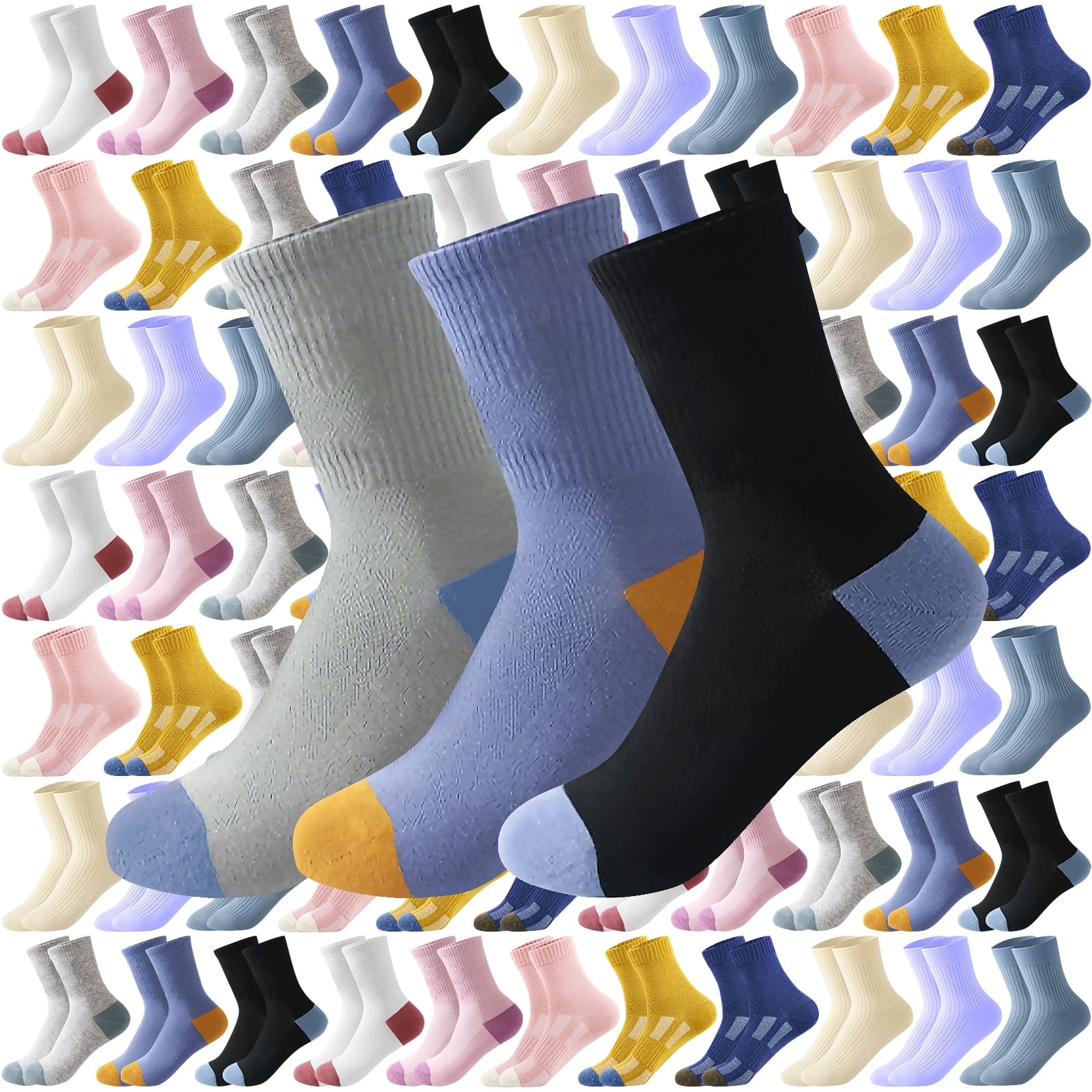 150 Pairs Quarter Socks Bulk Pack Sample Socks Sports Socks Athletic ...