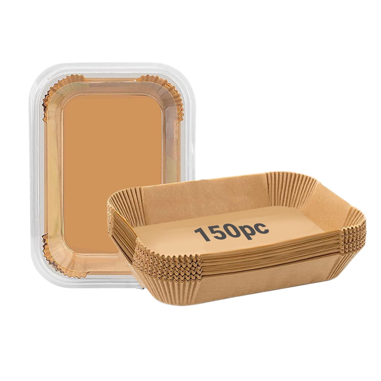 150 Pc Disposable Air Fryer Liners, Rectangular Parchment Paper for ...