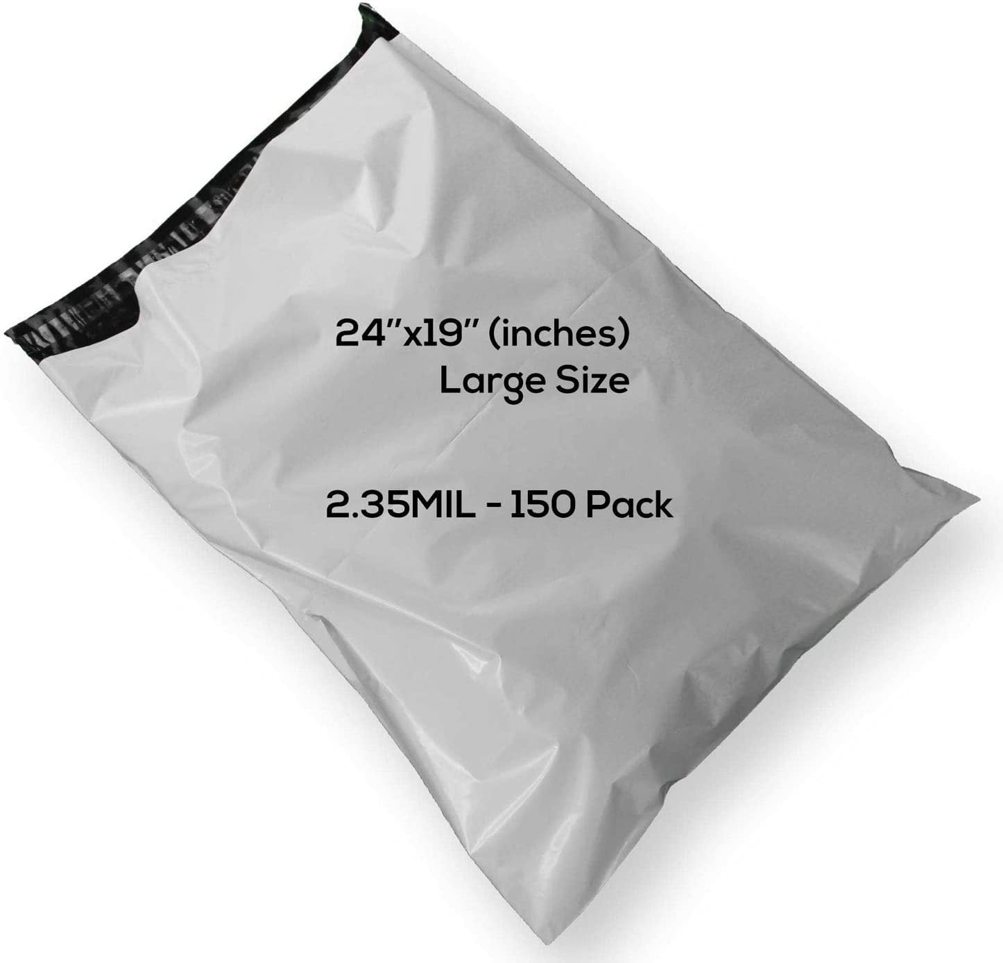 150 Pcs 24x19 Inch Poly Bag Mailer 2.35MIL Premium Envelopes Shipping ...