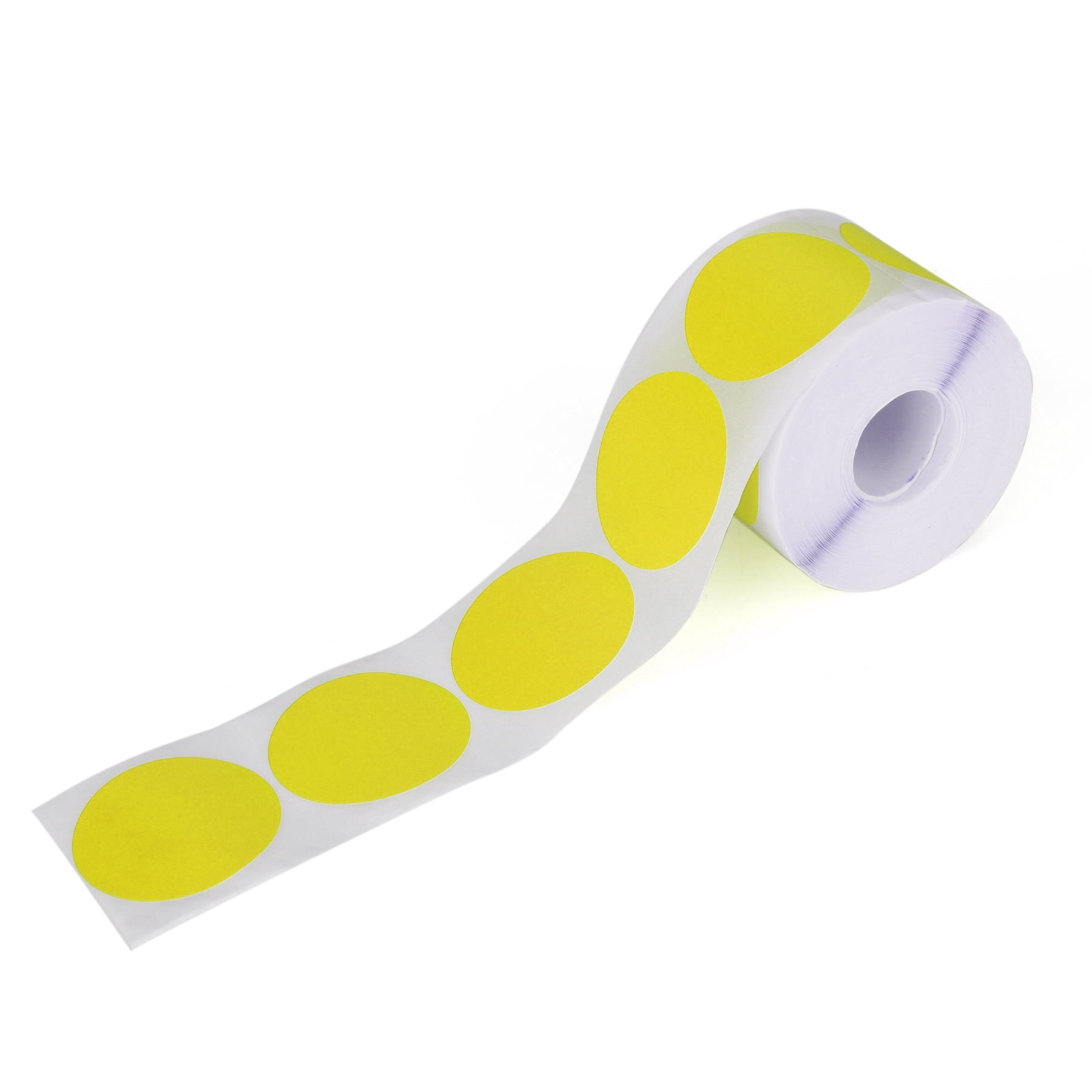 Muka 150 Pcs 4" Yellow Thermal Labels, Color Coding Dot Label Color ...