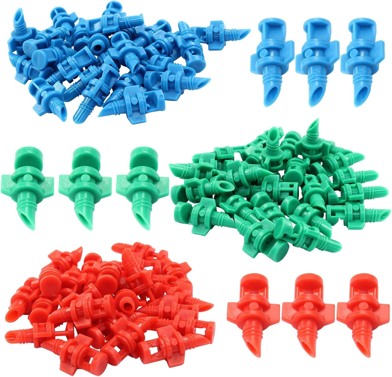 150 Pcs 90/180/360 Degree Misting Nozzle, Micro Sprinkler Heads ...