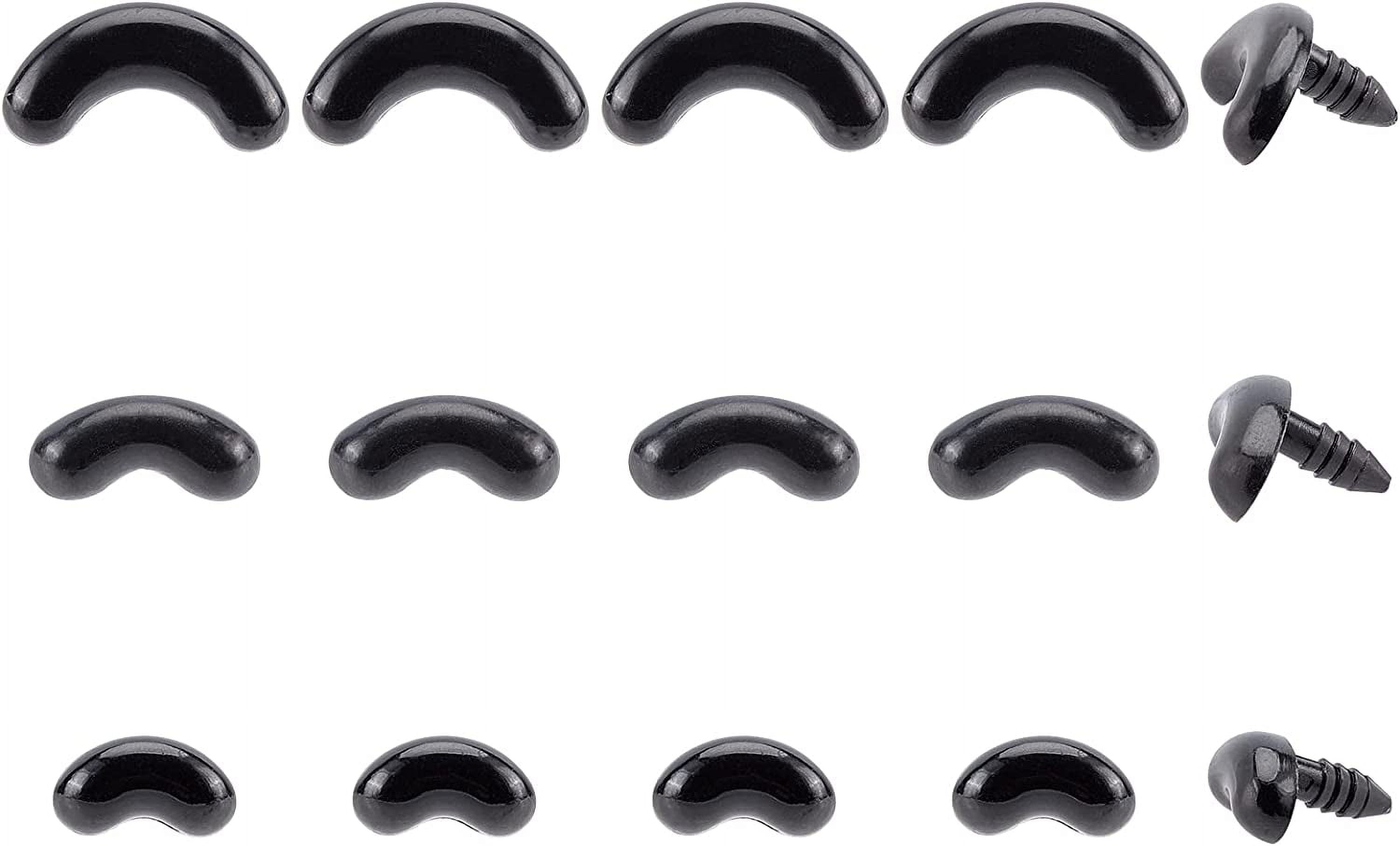 150 Pcs Arc Shape Plastic Safety Eyes Eyebrows 3 Sizes Craft Safety ...