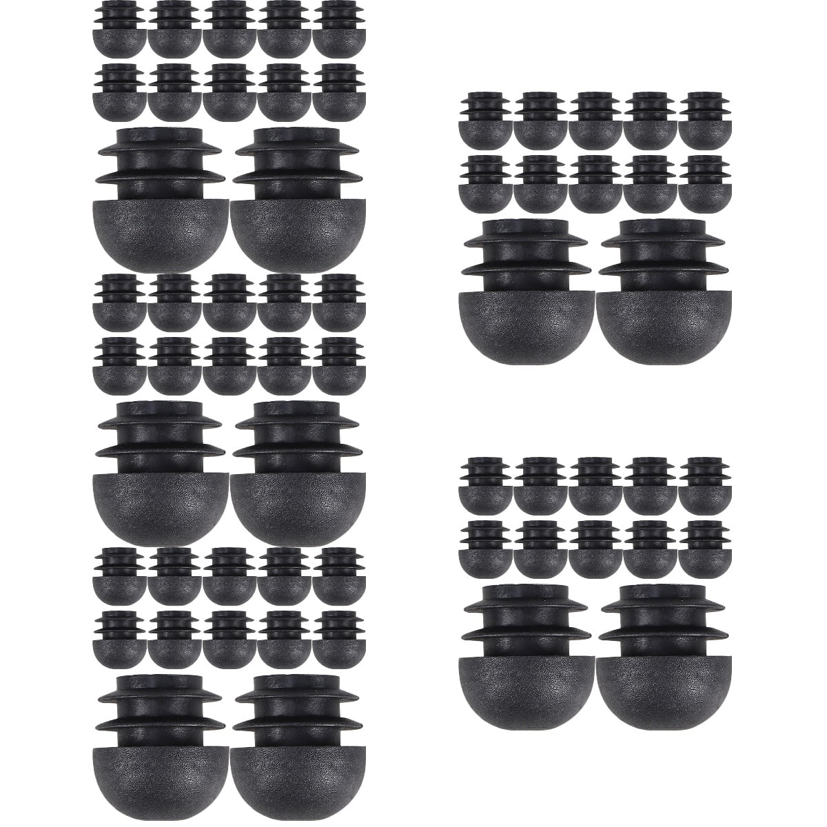 150 Pcs Ball Plug Stools End Insert for Furniture Screw Pipeline Pp ...