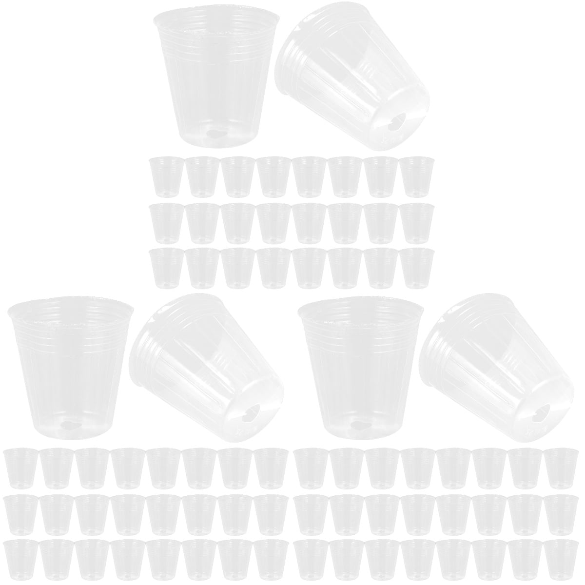 150 Pcs Clear Orchid Pots Plants Nursery Pots Plants Potted Pots Small ...