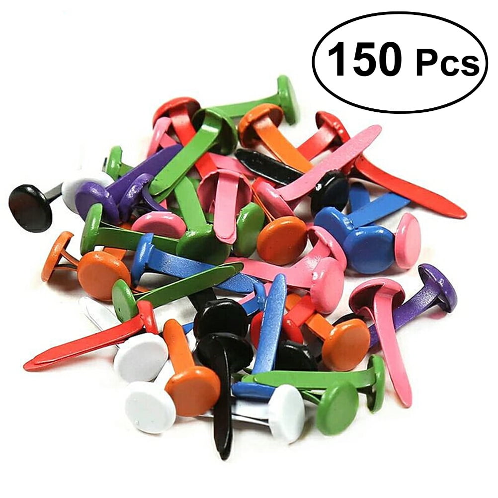 150 Pcs Craft Brads Scrapbooking Brads Premium Material Kids Scrapbook ...