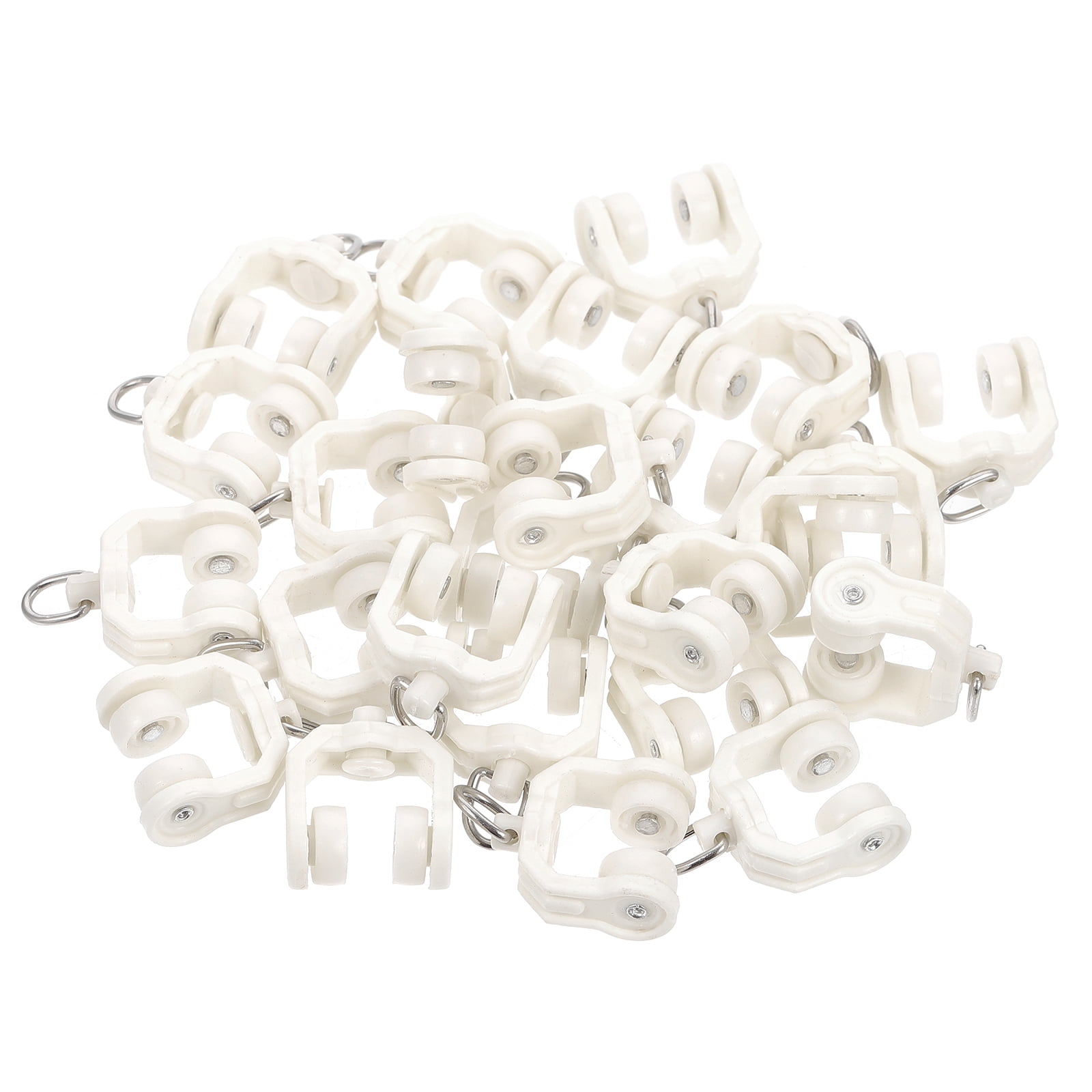 150 Pcs Curtain Track Pulley Windows Curtains Bulkhead Fitting Drapery ...