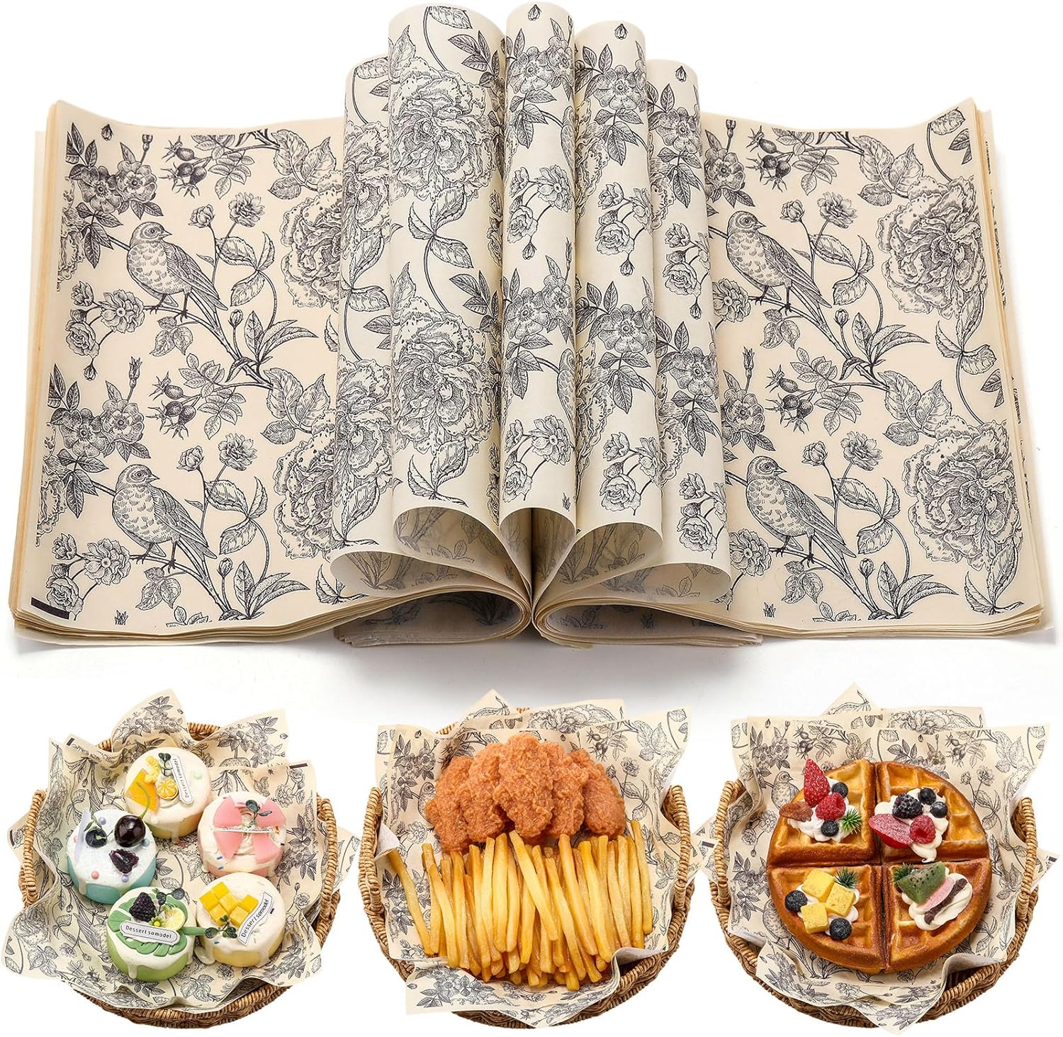 150 Pcs Deli Wax Paper Sheets for Food 8 x 10 Inch Greaseproof ...