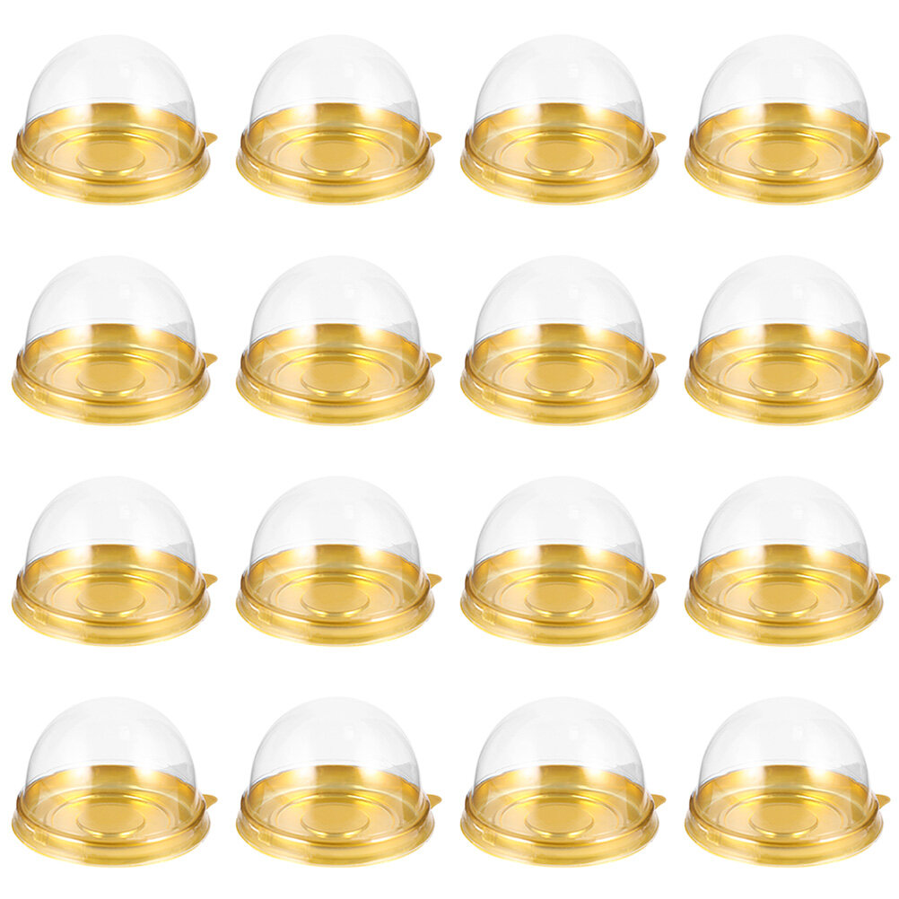 150 Pcs Egg Yolk Crisp Packaging Box Moon Cake Tray Transparent ...