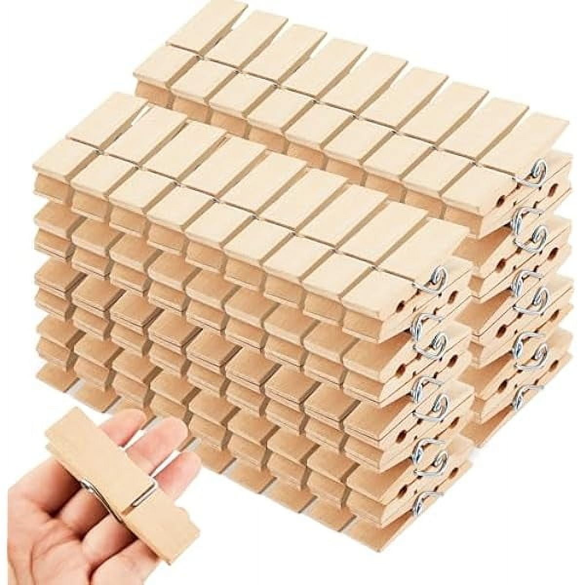 150 Pcs Large Wooden Clothespins Extra Wide 2.83 Inches Length Sturdy ...