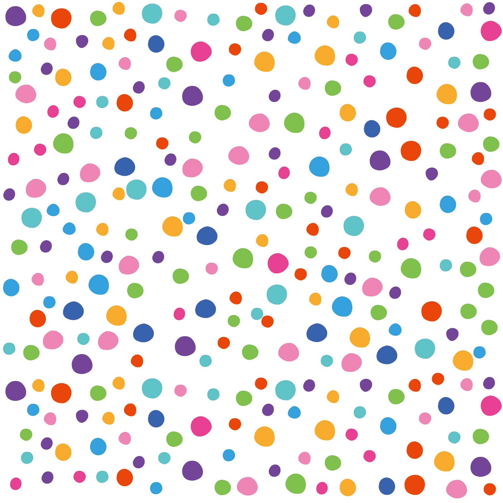 150 Pcs Multi-color Irregular Dots Decal Removable Wall Stickers Vinyl ...