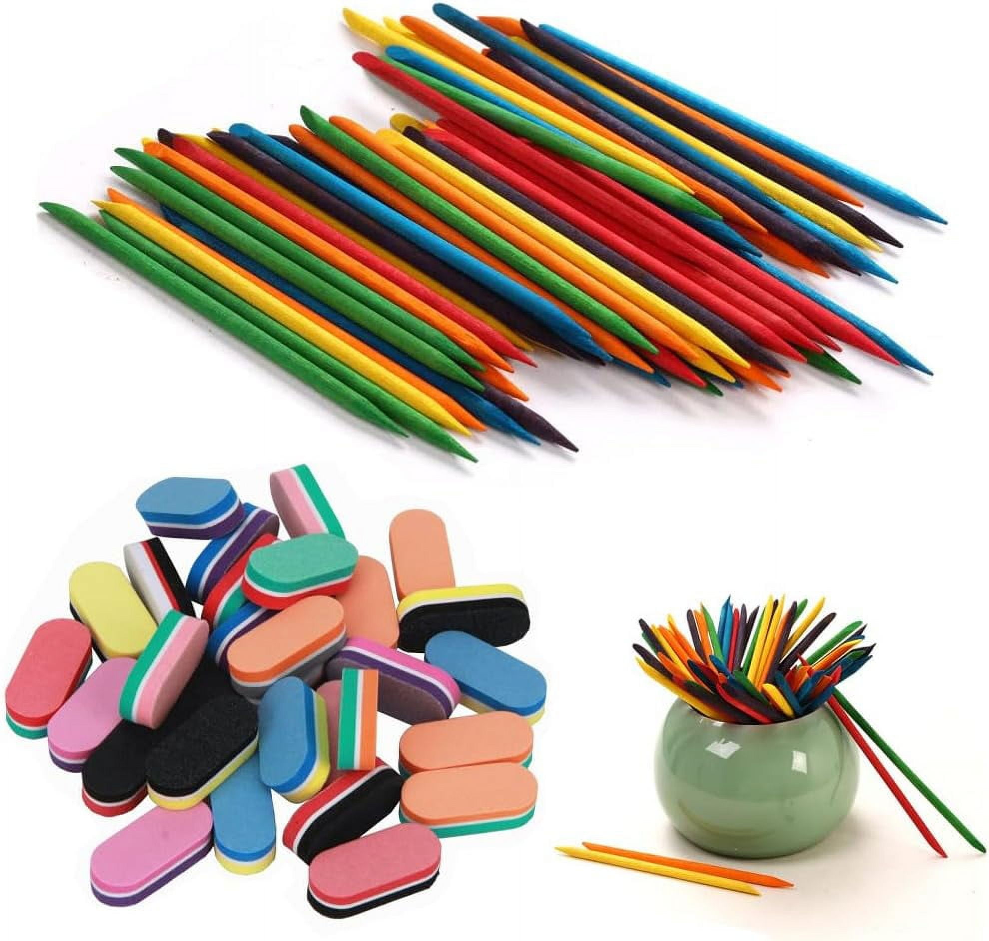 150 Pcs Nail Art Pedicure Tools, 50 Pcs Mini Nail Files Double Sided ...