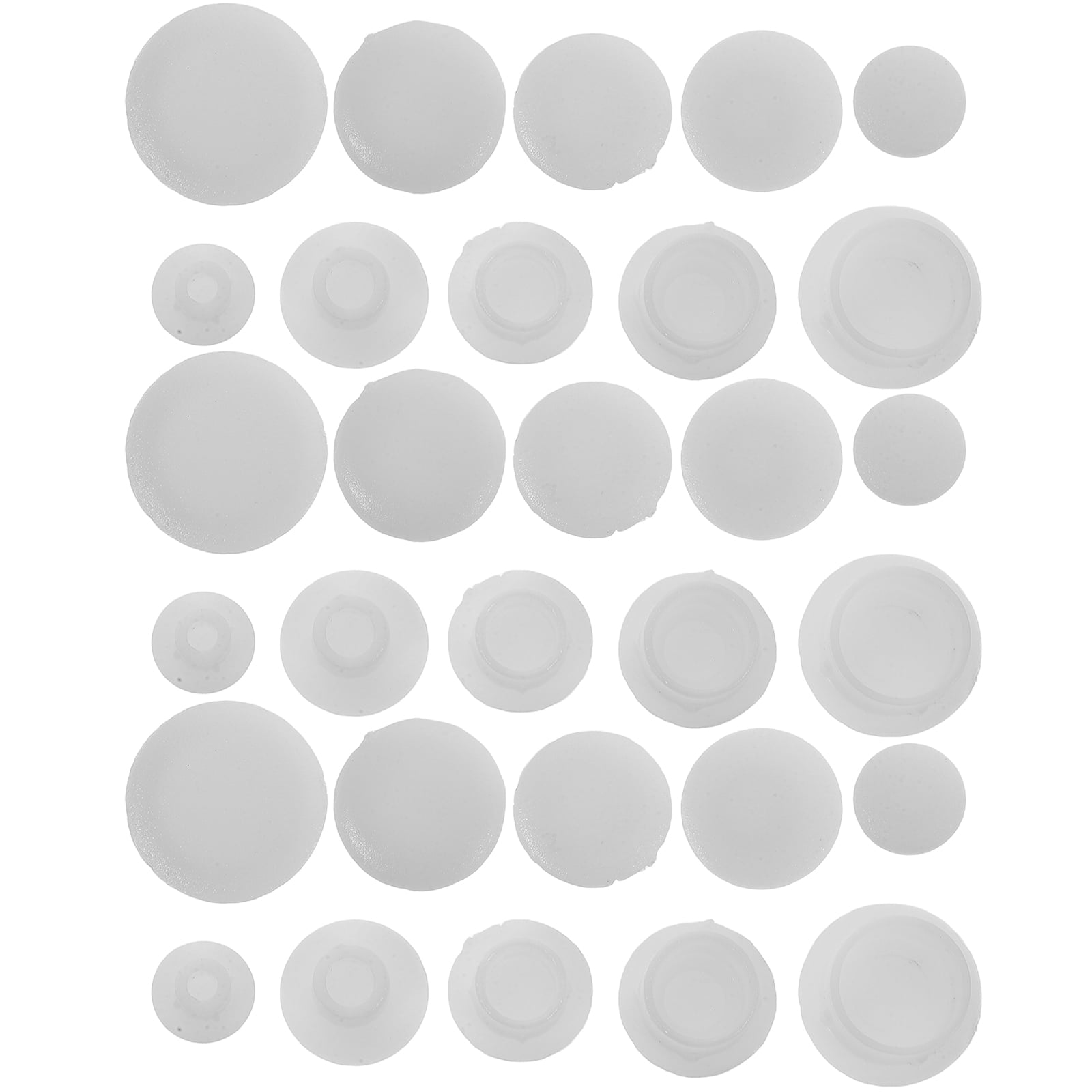 150 Pcs Plastic Hole Plug Round Plugs Screws Cars Decor White - Walmart.com