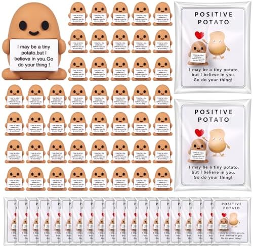 150 Pcs Positive Potato Gift Set Include 50 Mini Rubber Potato 50 ...