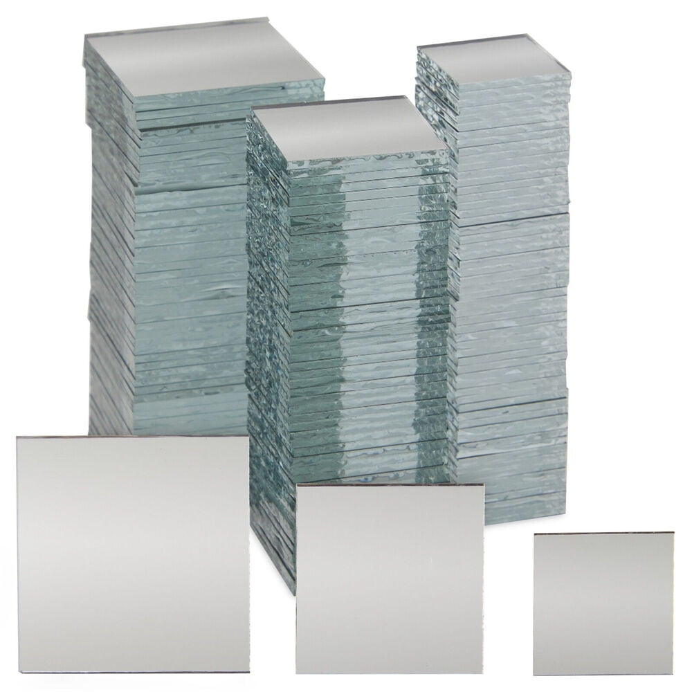 150 Pcs Square Mirror Tiles for Centerpieces, Glass Mirrors for Crafts ...