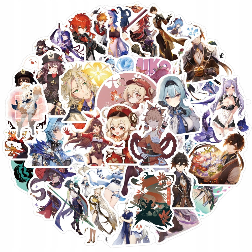 150 Pcs Stickers Cute Game Genshin Impact Anime For Colorful And ...
