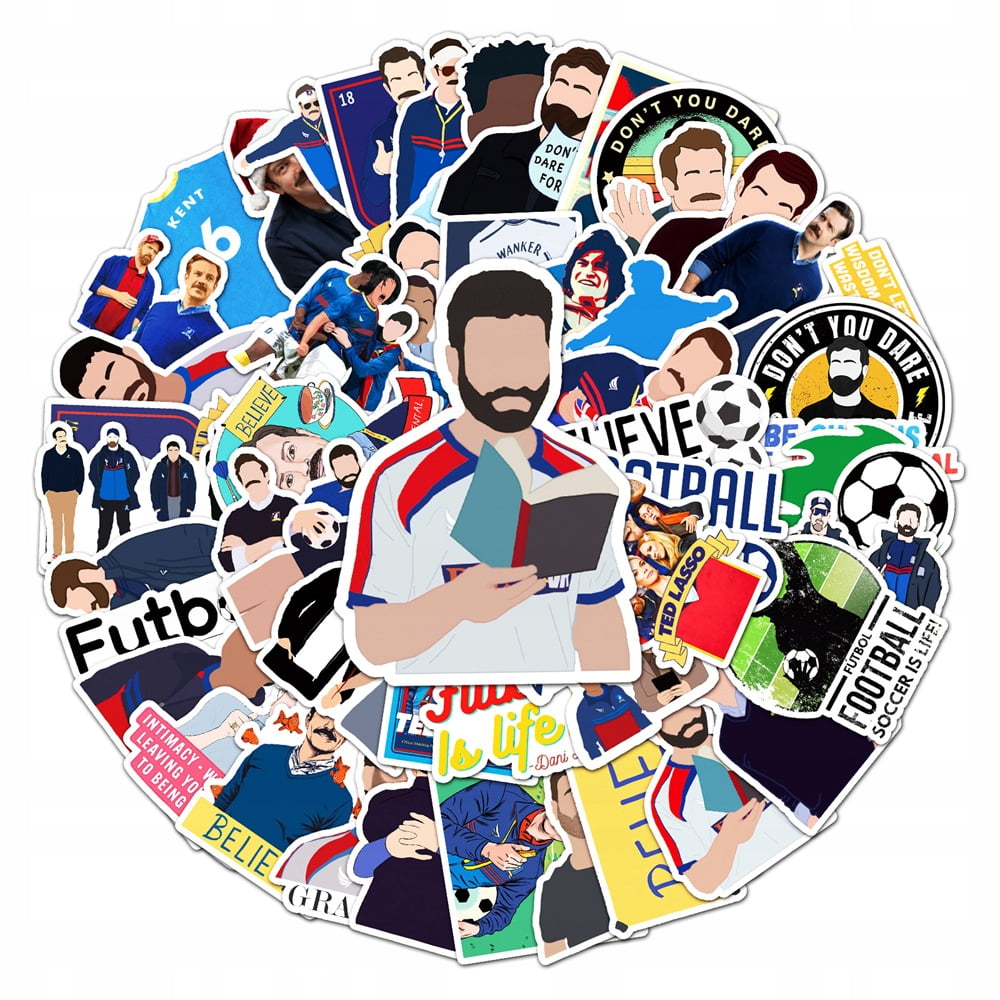 150 Pcs Stickers Football Coach Tv Drama Cart For Colorful And ...