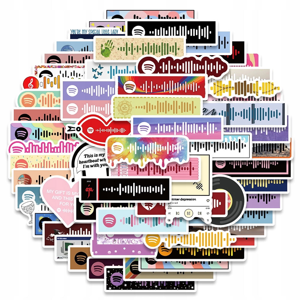 150 Pcs Stickers Music Notation On A Skateboard For Colorful And ...