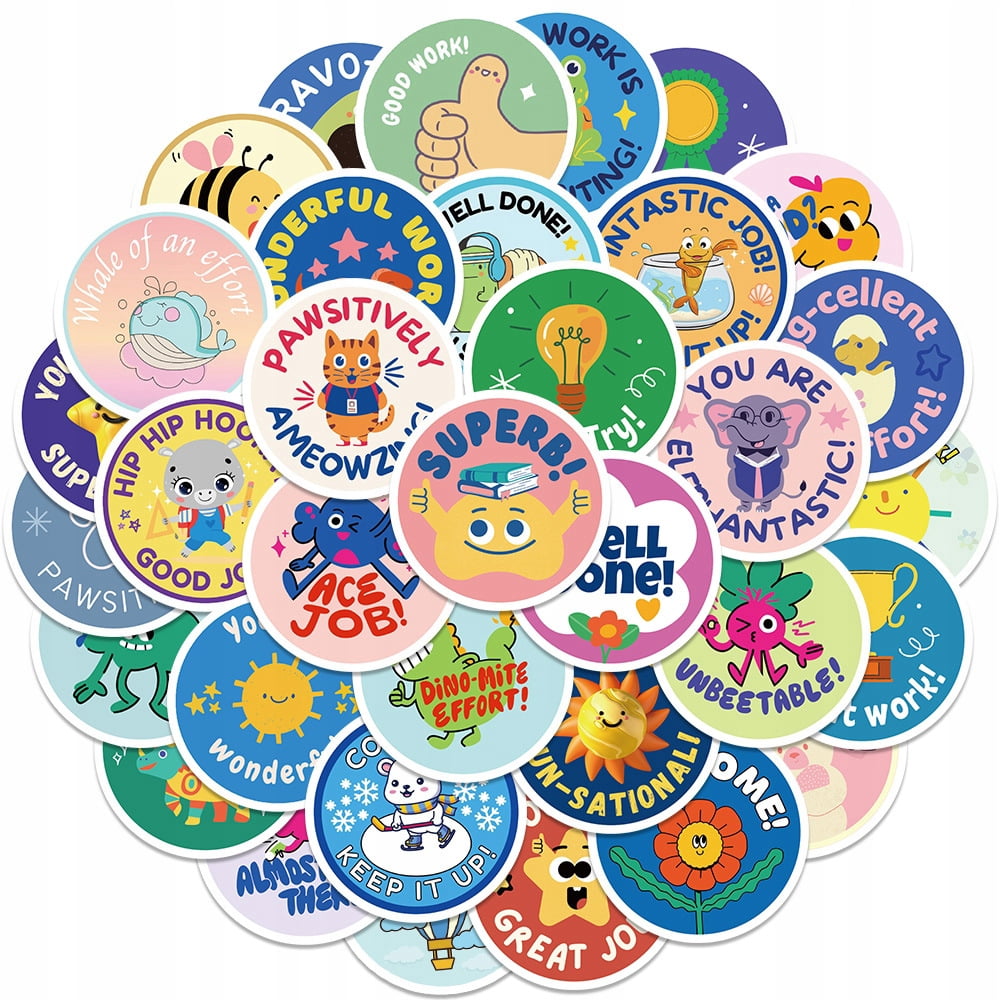 150 Pcs Stickers New Trend Cartoon English Education For Colorful And ...