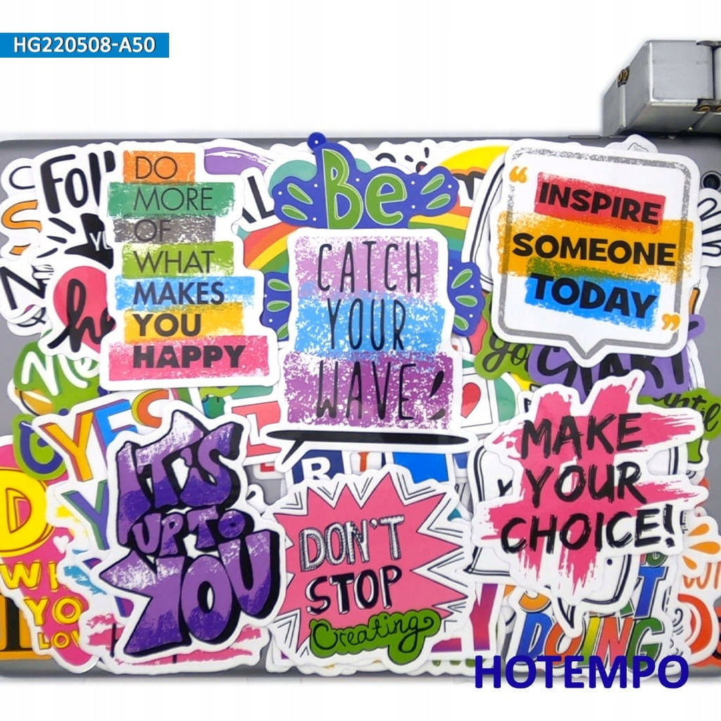 150 Pcs Stickers Positive Pop Energy Slogan For Colorful And Waterproof ...