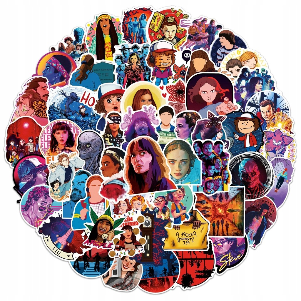 150 Pcs Stickers Tv Show Stranger Th For Colorful And Waterproof ...