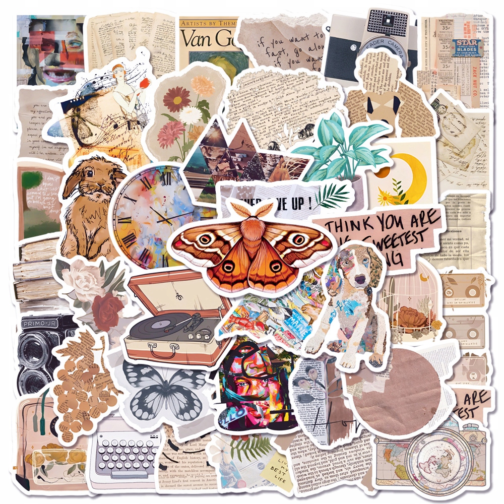 150 Pcs Stickers Vintage Retro Vsco Graffiti E For Colorful And ...