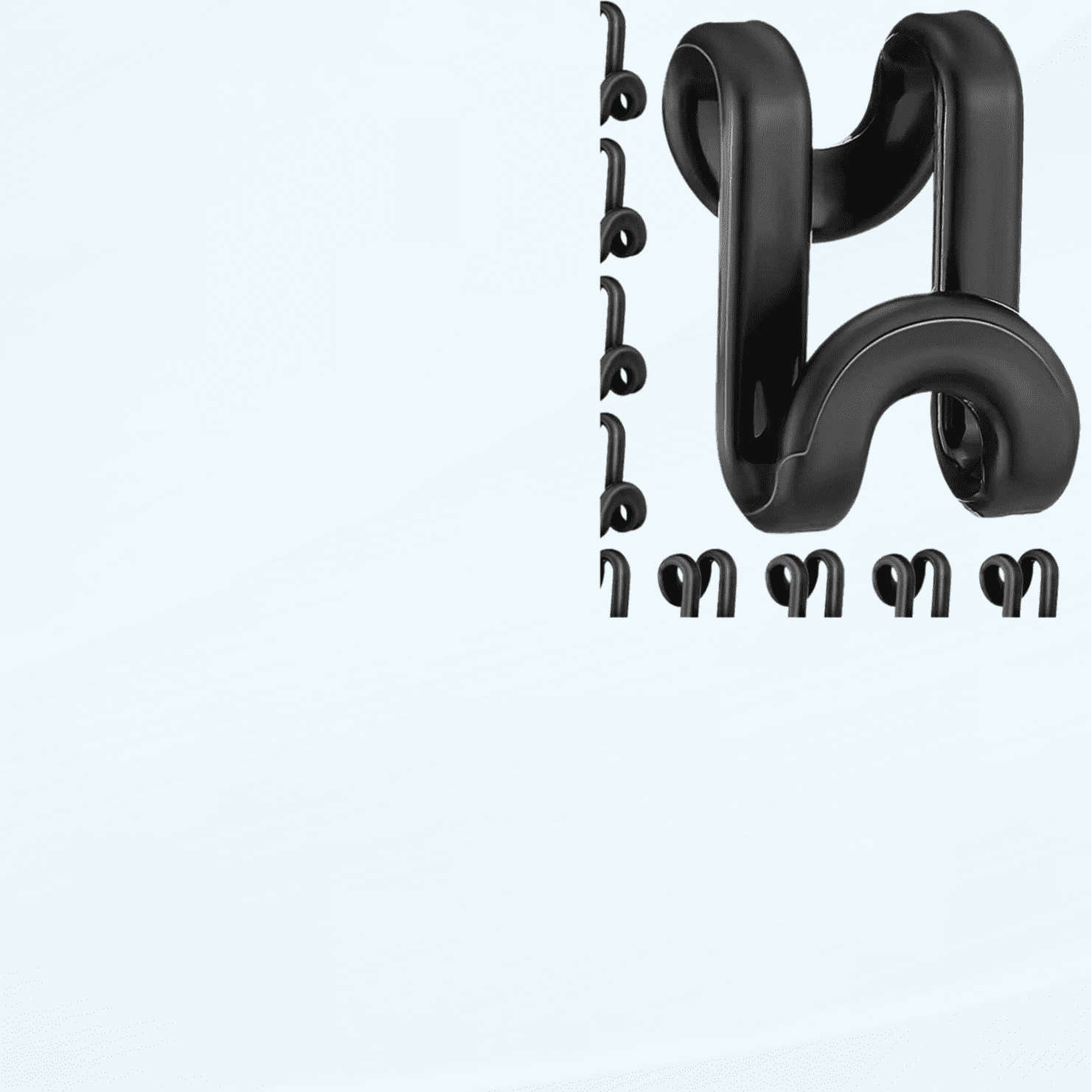 150 Pcs Triangles Clothes Hanger Connector Hooks Hanger Stacker Plastic ...