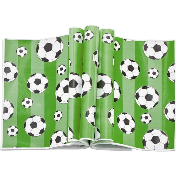 150 Pcs Wax Paper Sheets Soccer Theme Food Wrapping Paper Grease ...