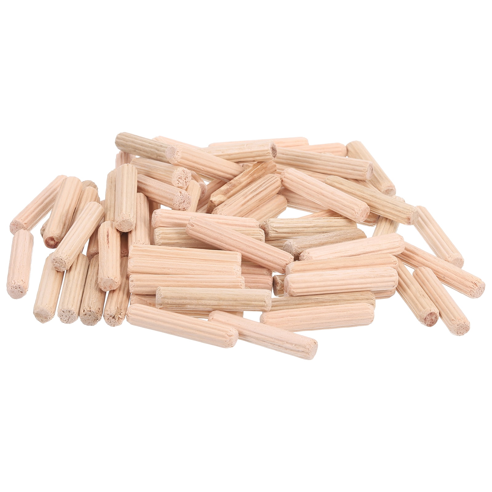 150 Pcs Wooden Dowel Pins, 6 x 30mm (0.24 x 1.18 Inch) Wood Dowels Rods ...