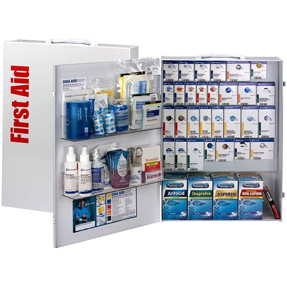150-Person ANSI B+ XL SmartCompliance Food Service First Aid Cabinet w ...