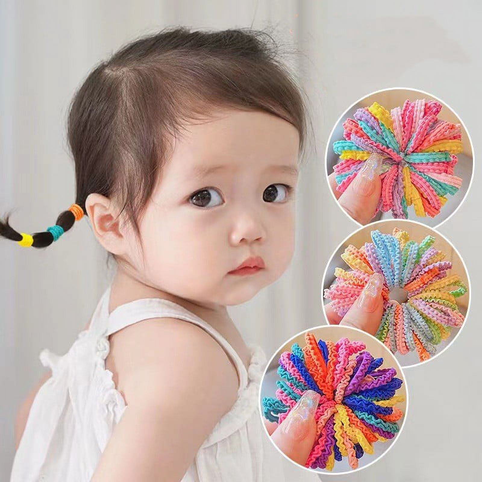 150 Piece Elastic Hair Ties Ponytail Holders Hair Rubber Bands Thin ...