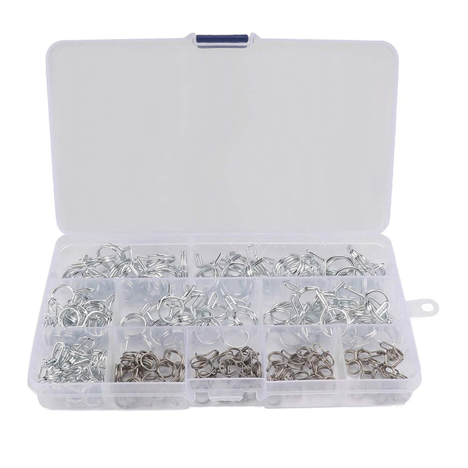 150 Pieces Double Wire Hose Clamp 10 Values Sizes Hose Clamp Kits for ...