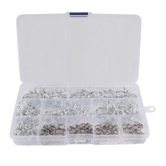 150 Pieces Double Wire Hose Clamp 10 Values Sizes Hose Clamp Kits for ...