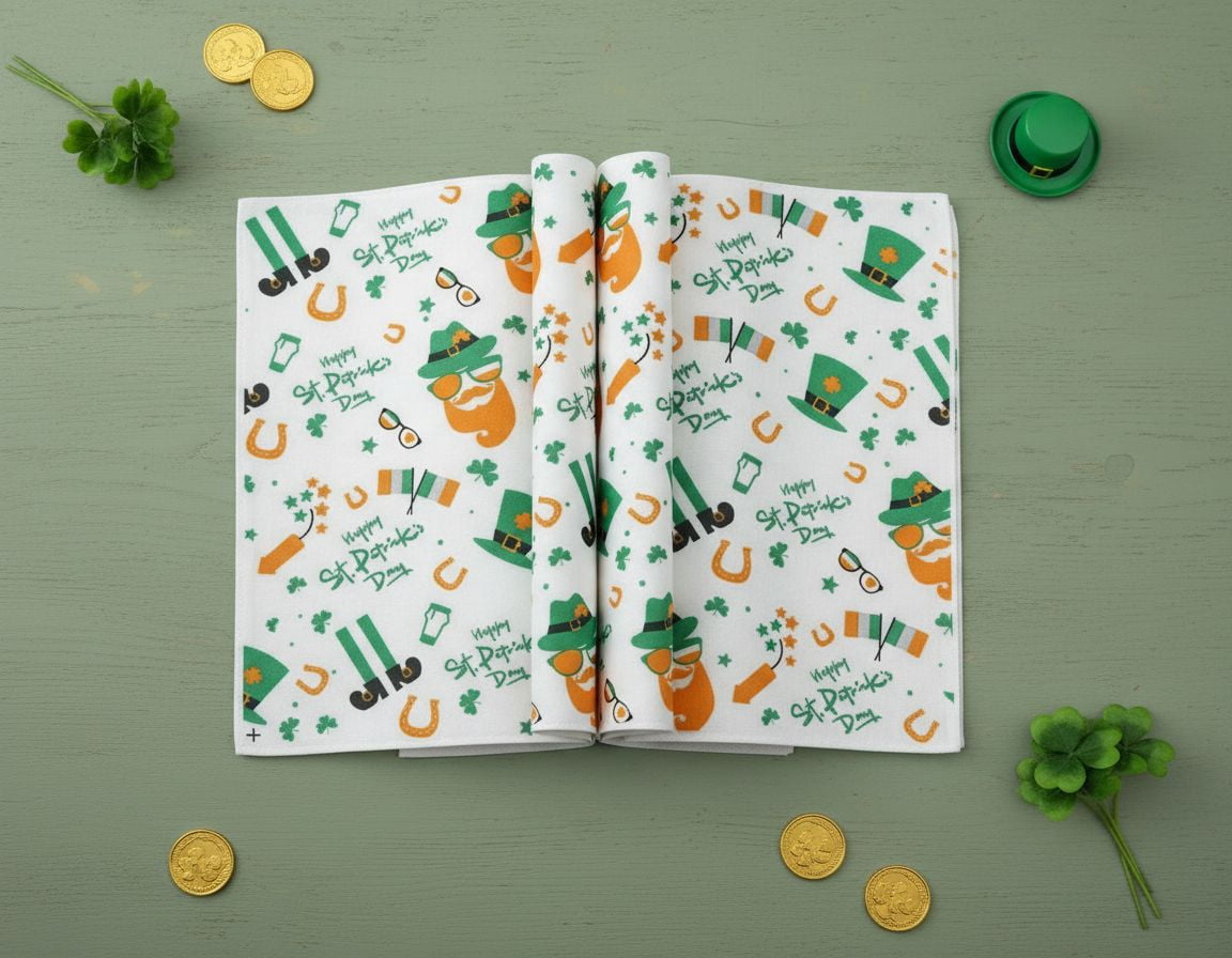 150 Pieces Shamrock Wax Paper Sheets, St. Patrick's Day Deli Sandwich ...