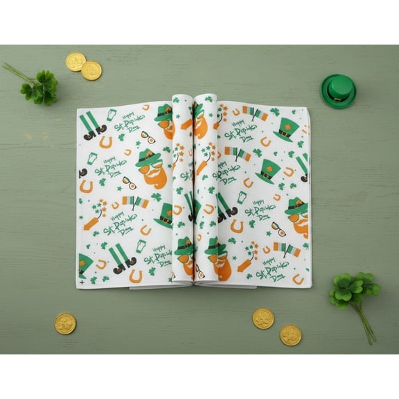 150 Pieces Shamrock Wax Paper Sheets, St. Patrick's Day Deli Sandwich ...
