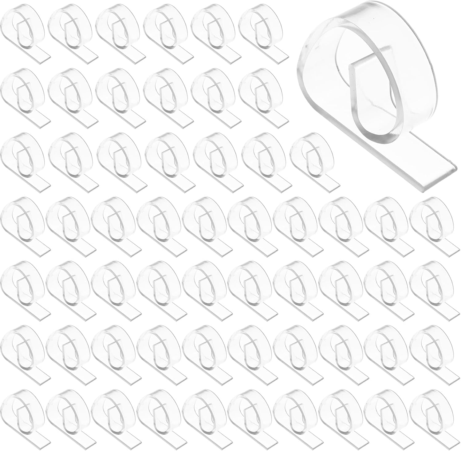 150 Pieces Transparent Clear Tablecloth Clips Plastic Table Cloth Clips ...