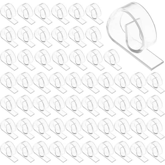 150 Pieces Transparent Clear Tablecloth Clips Plastic Table Cloth Clips ...