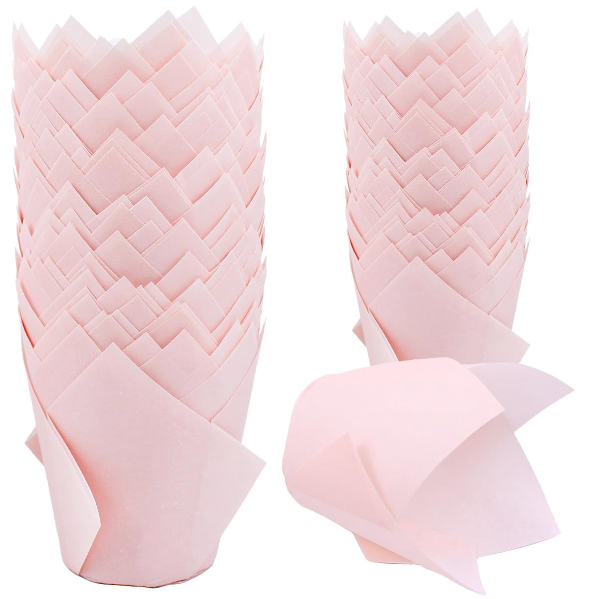 150 Pieces Tulip Cupcake Muffin Liners Greaseproof Paper Baking Cups ...