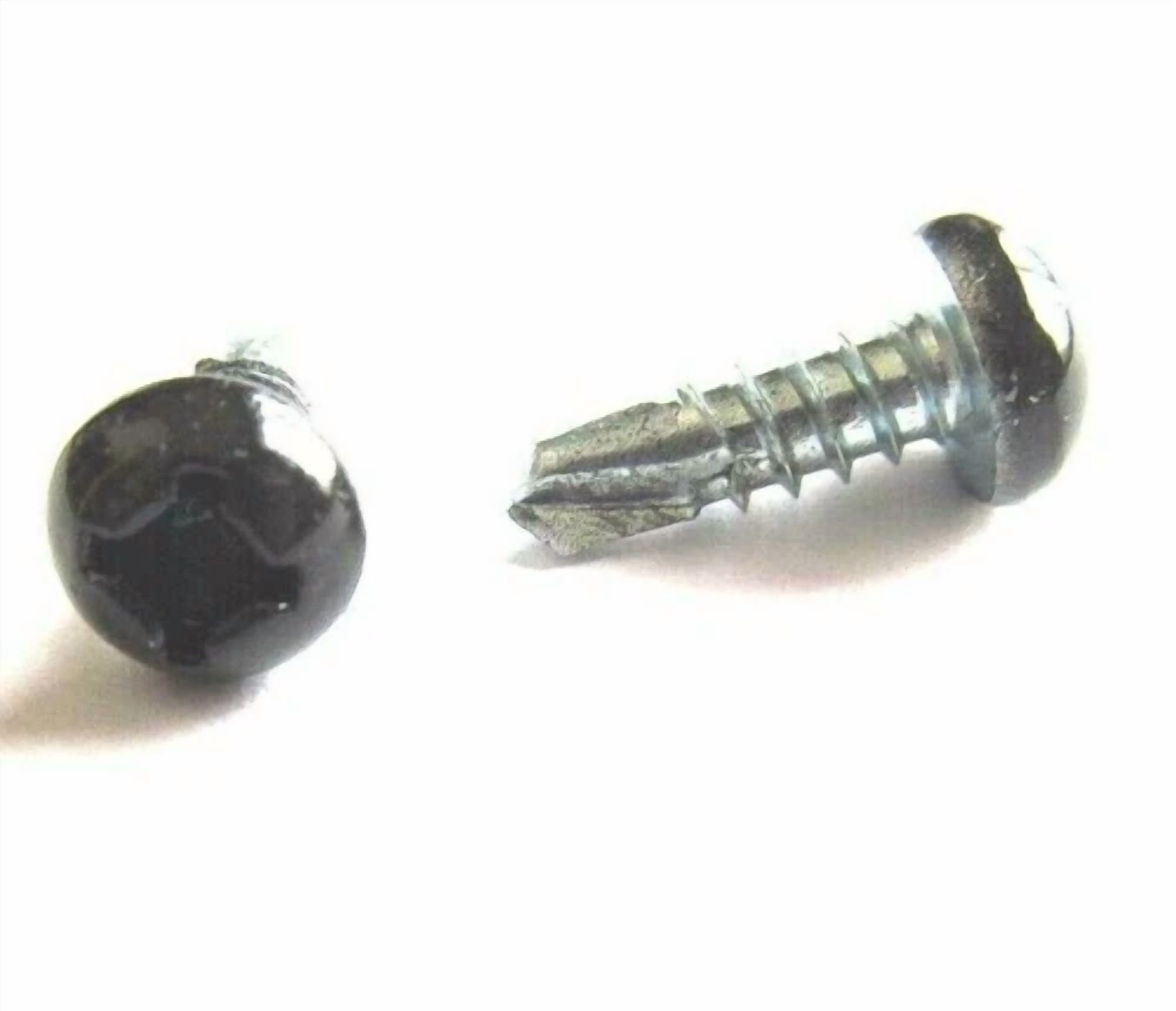 150 Pk Pan Black Head Screw #8 X 1/2" Quad Drive Self Tap Drill Screws ...