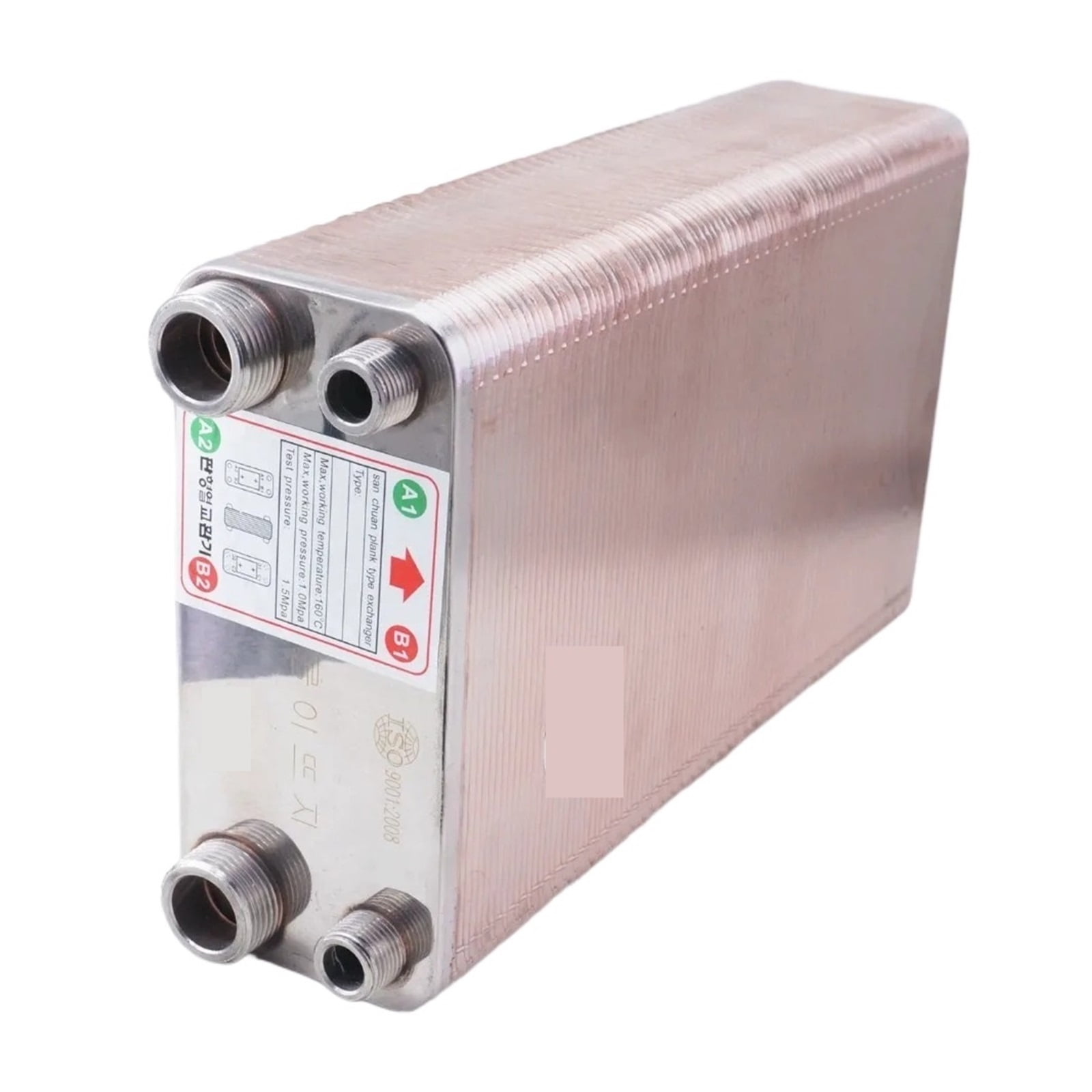 150 Plates Heat Exchanr Beer Wort Chiller Cooler SUS 304 Stainless ...