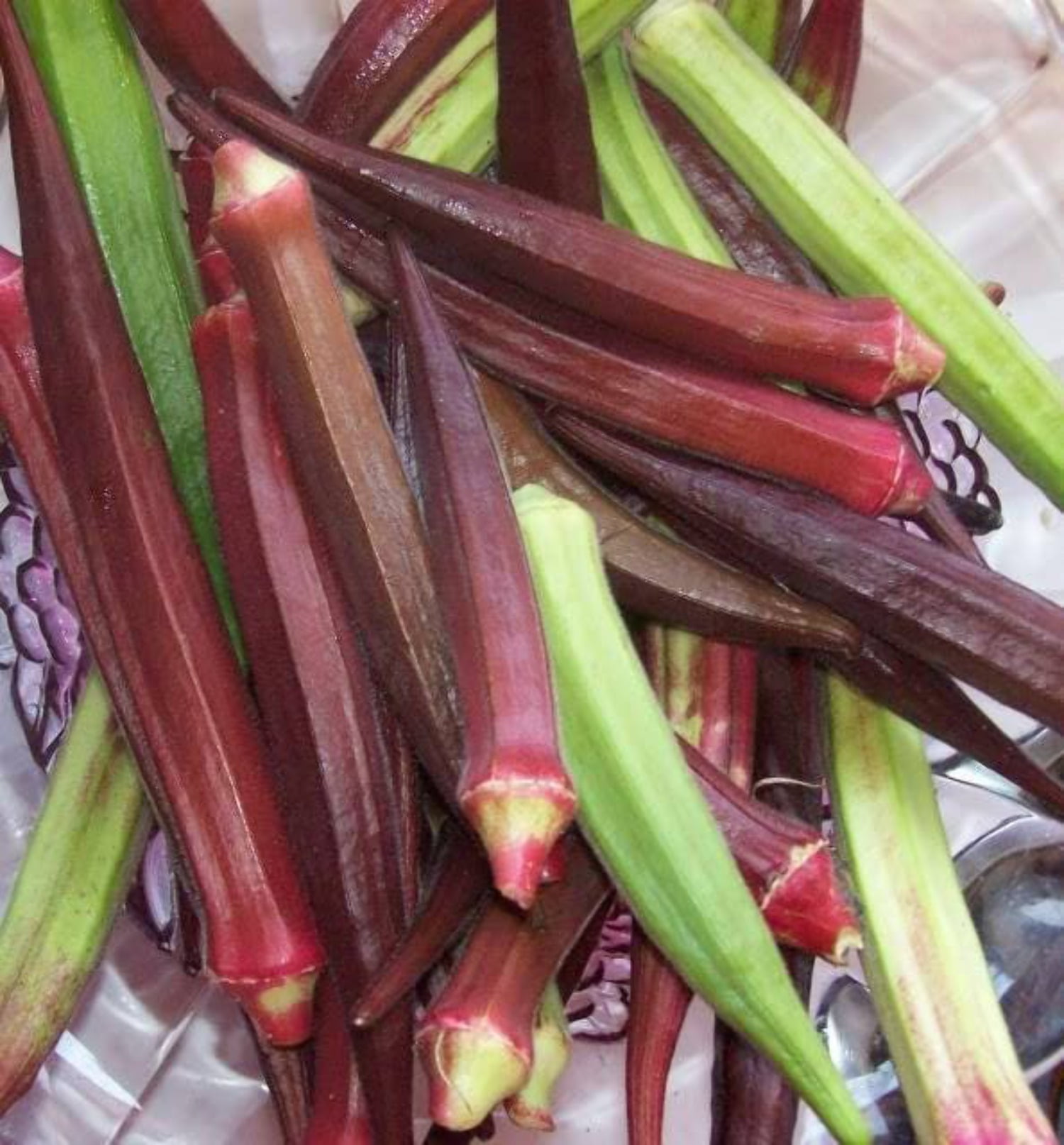 150 RED BURGUNDY OKRA Abelmoscgus Esculentus Vegetable Seeds - Walmart.com
