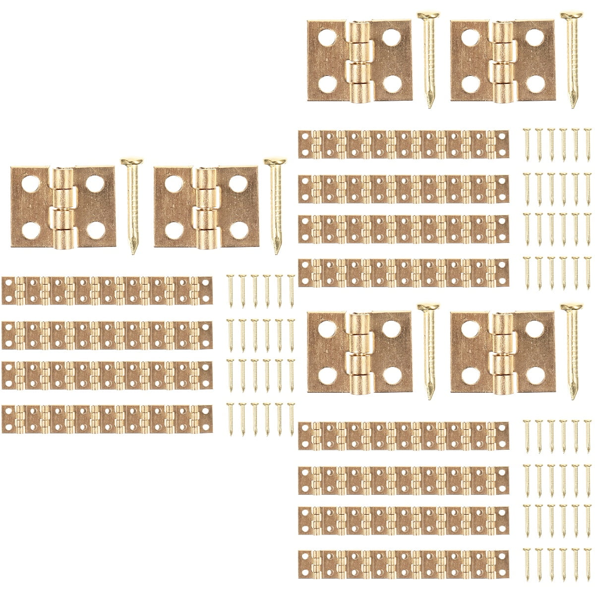 150 Sets Mini Hinge Copper Cabinet Hinges Jewelry Boxes Heavy Duty ...