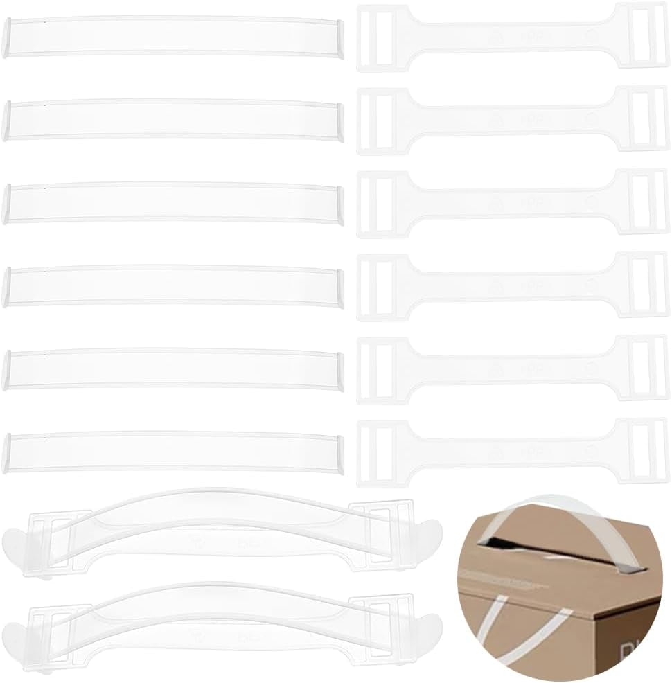 150 Sets Plastic Cardboard Box Handles Milk Carton Grab Moving Boxes ...